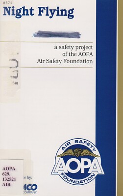 Night Flying (AOPA Air Safety) 1995 (Flight Training) | eBay