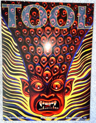 Tool Band Concert Poster San Antonio Tour October 25 2019 /650 Alex ...