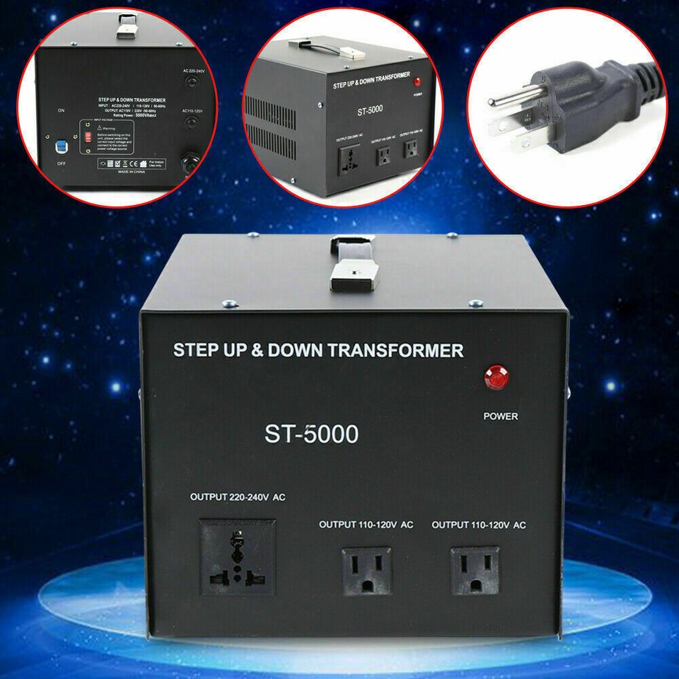 5000W Step Up/Down Power Voltage Converter Transformer 110V-220V/220V ...