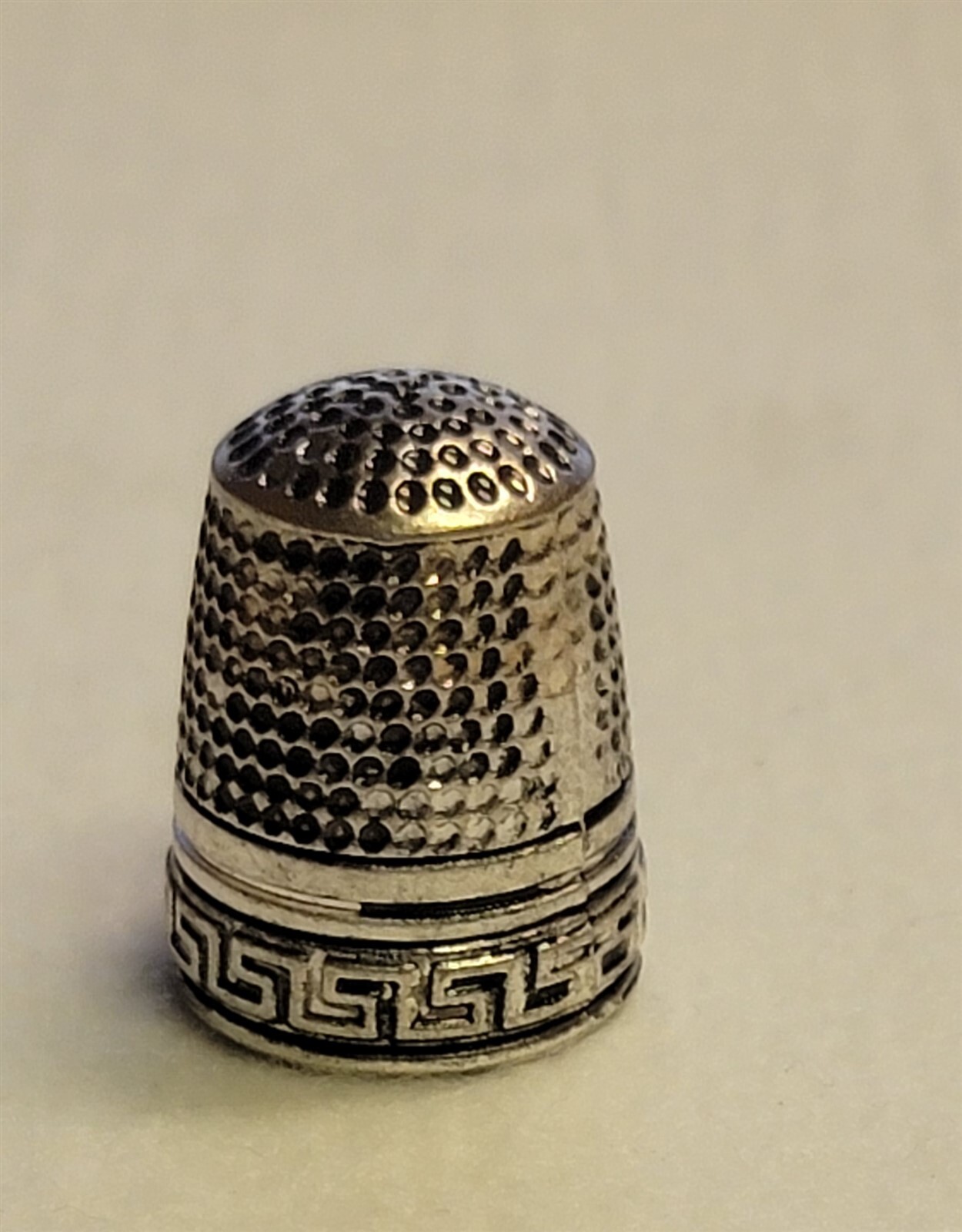 Victorian Trading NEW Silver Greek Key Thimble 28B | eBay