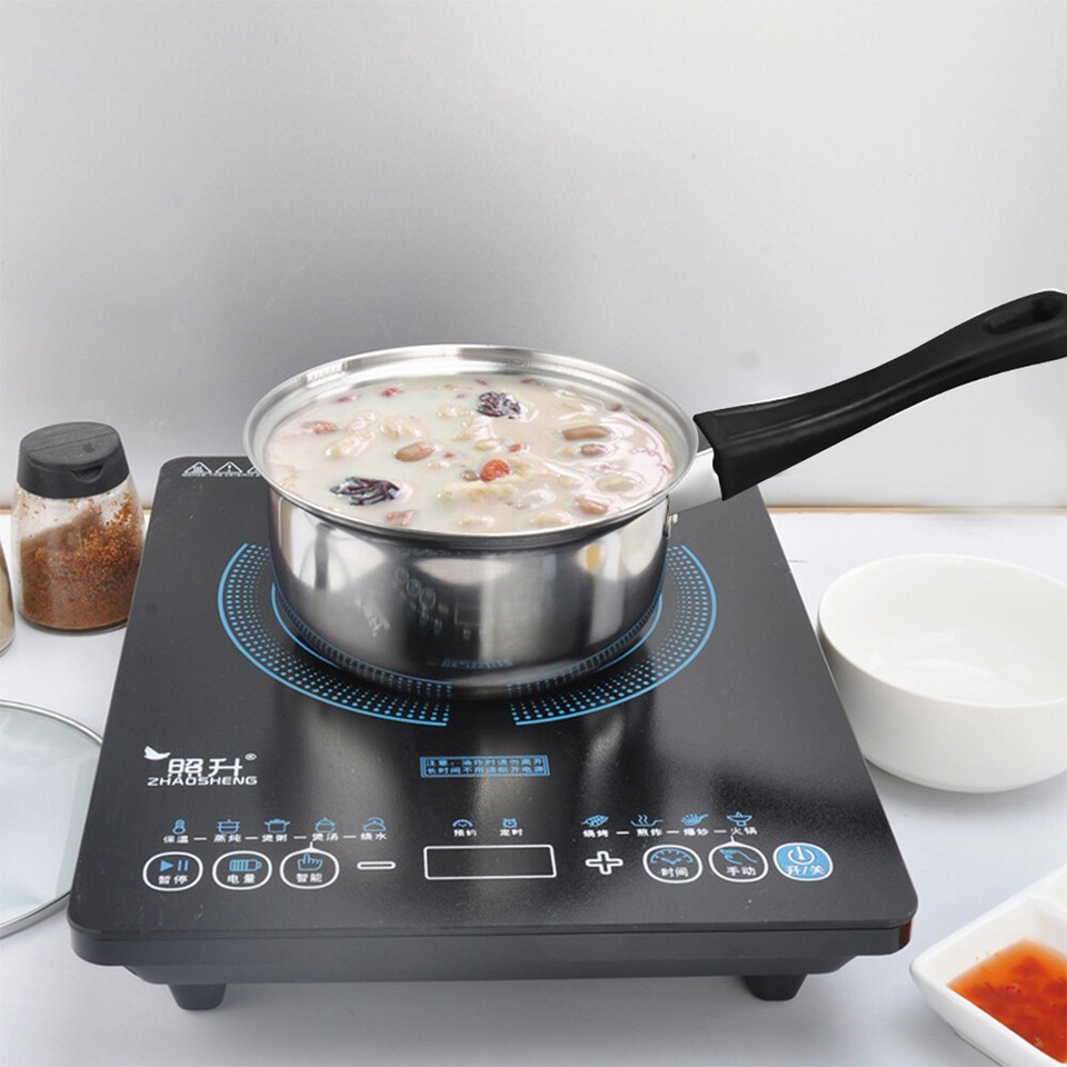 12 Piece Stainless Steel Cookware Saucepan Set Pan Pot Kitchen Cooking ...