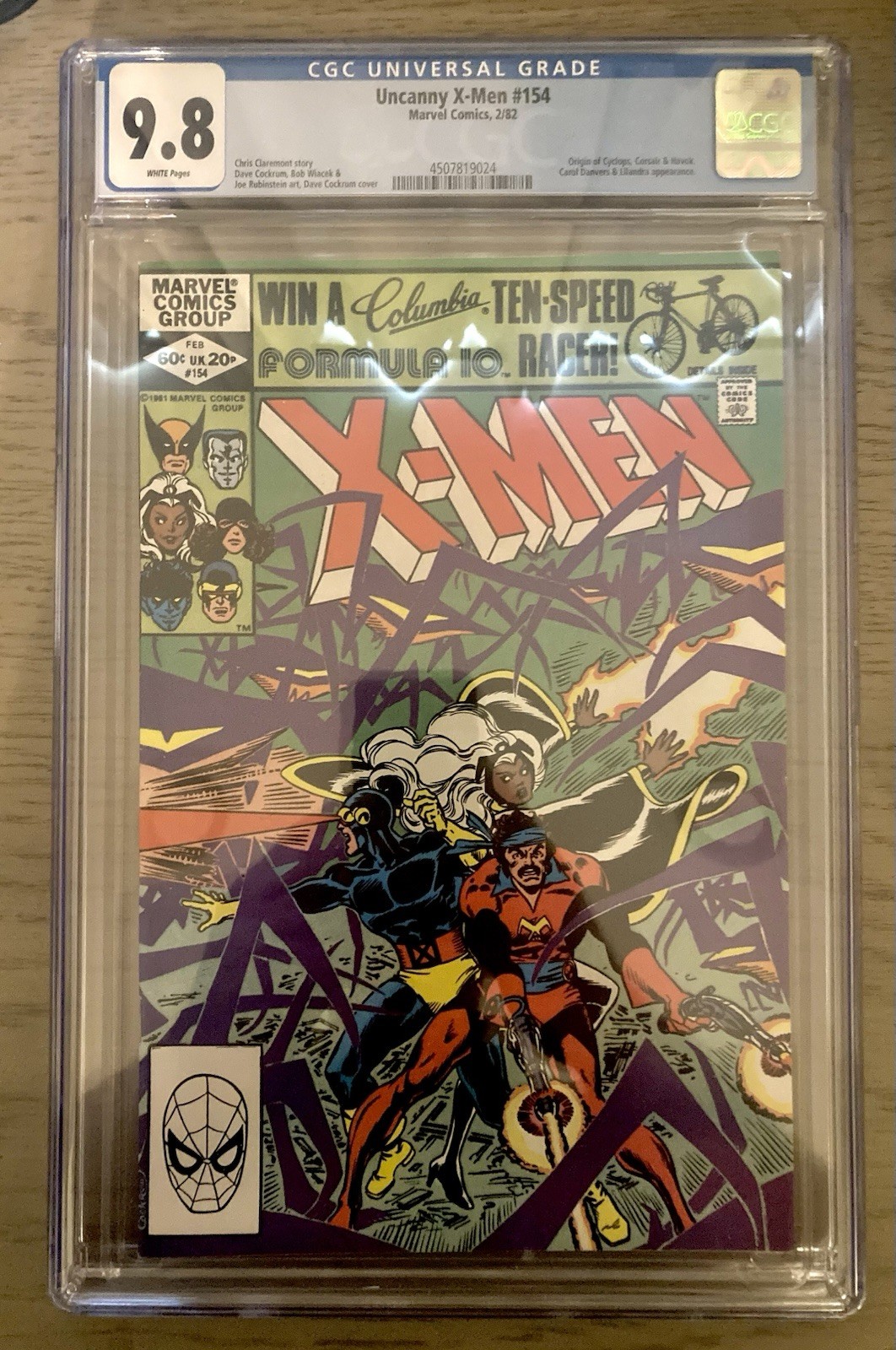 Uncanny X-Men #154 Marvel Comics Origin Cyclops Corsair & Havok CGC 9.8 ...