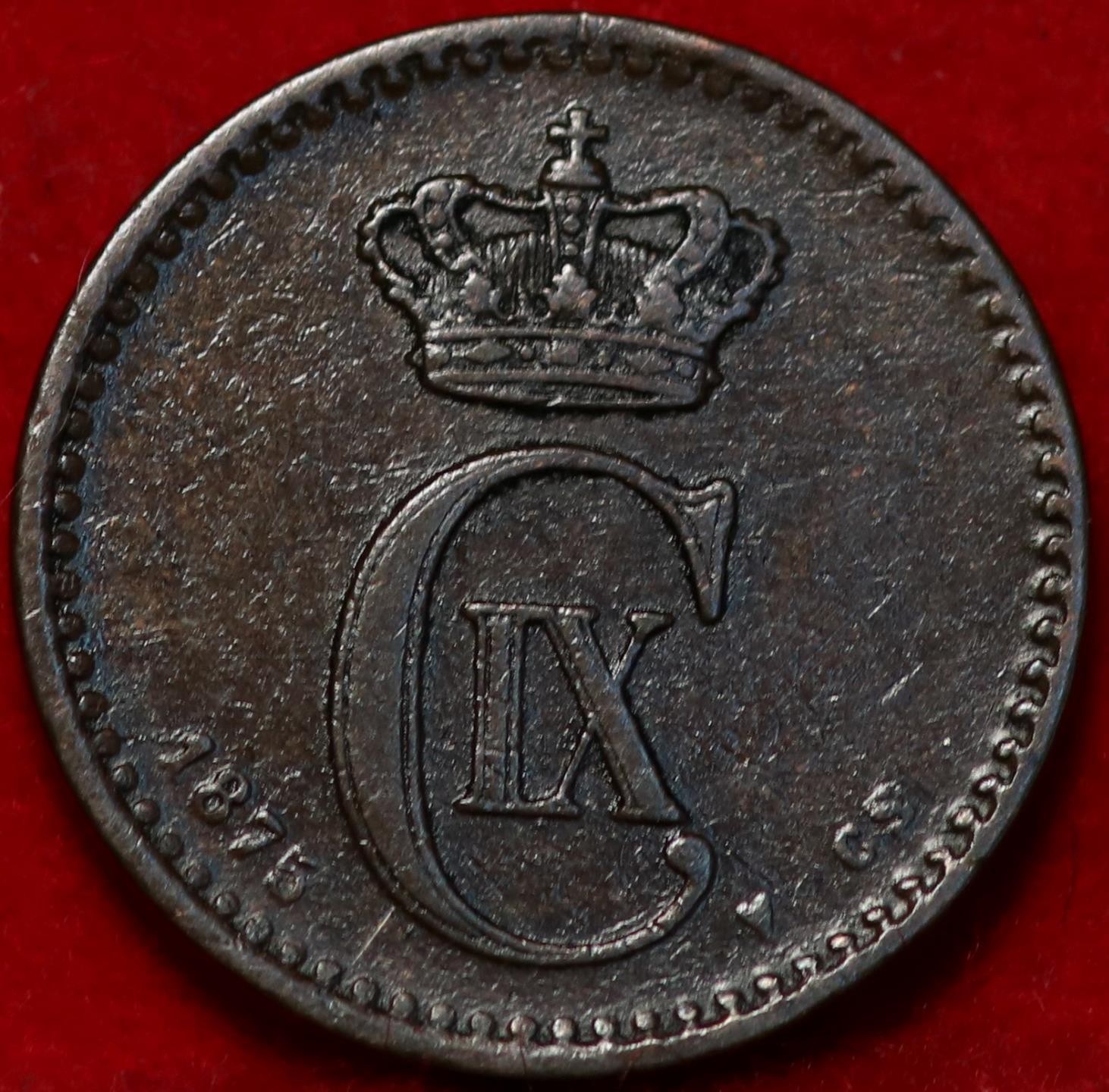 1875 Denmark 1 Ore Foreign Coin | eBay