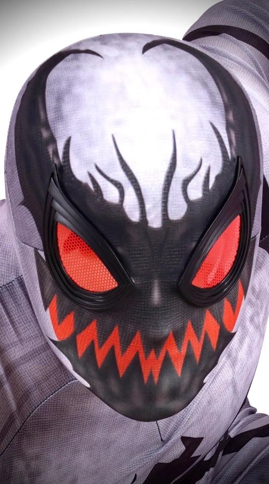 Anti-venom spider suit cosplay costume venom rival detached mask ...