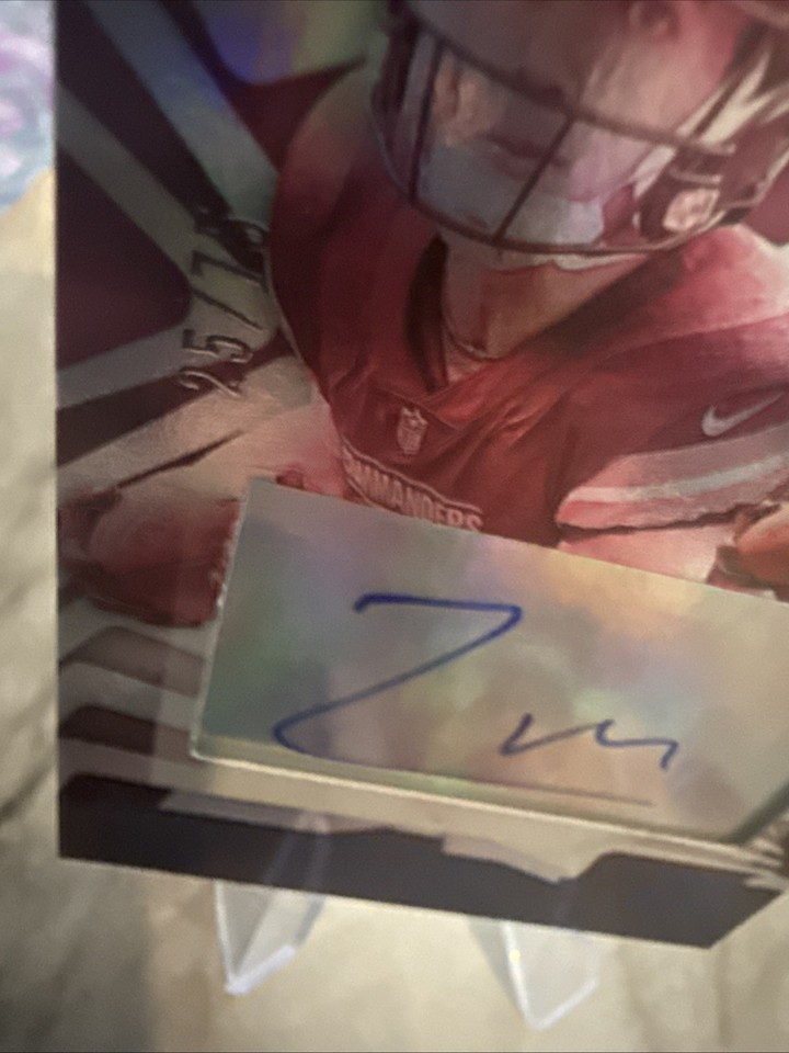 Luke McCaffrey Autograph Card Numbered 25/75 And 6 Cards | eBay