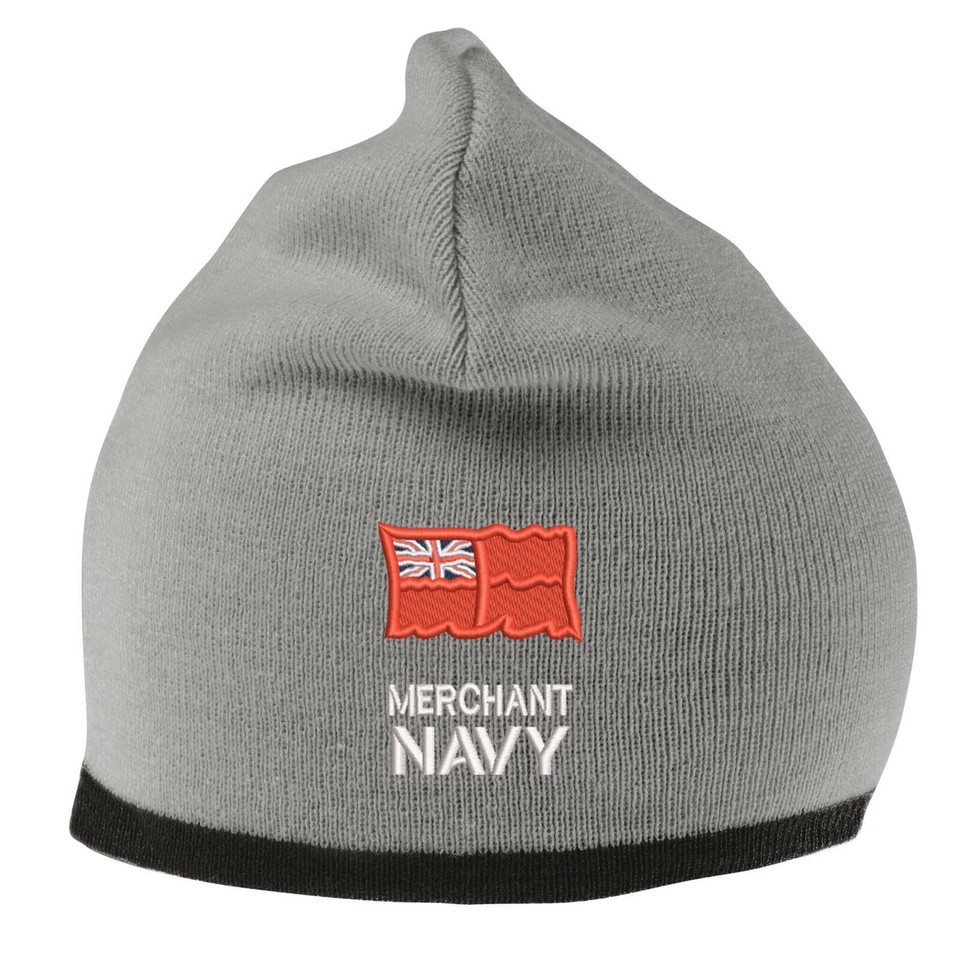 OFFICIAL Merchant Navy Beanie Hat with Embroidered Logo | eBay UK