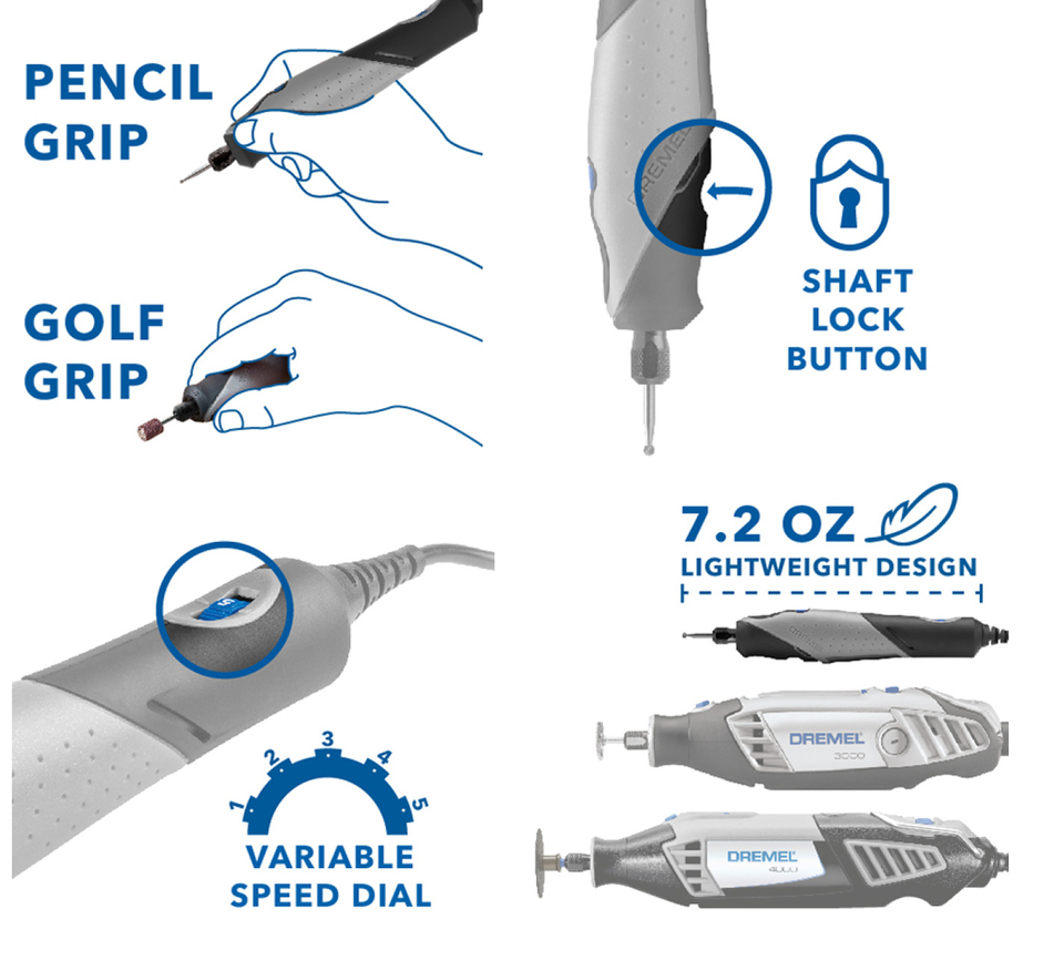 Dremel 2050-15 Stylo Corded Versatile Craft Tool Kit with Accessories ...
