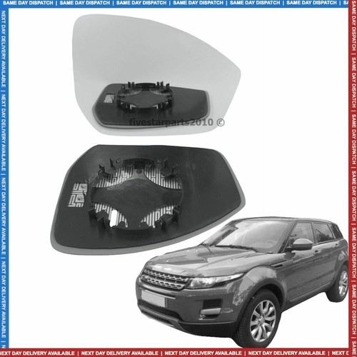 Right Driver side wing door mirror glass for Range Rover Evoque 2014 ...