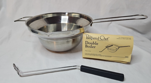 Pampered Chef Double Boiler w/Dipping Tool #2405 Fits 6-7 1/4" Pots | eBay