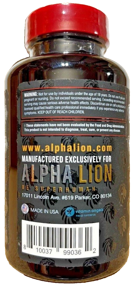 Alpha Lion Super Human Muscle Savage Natural Muscle Builder 90 Capsules ...