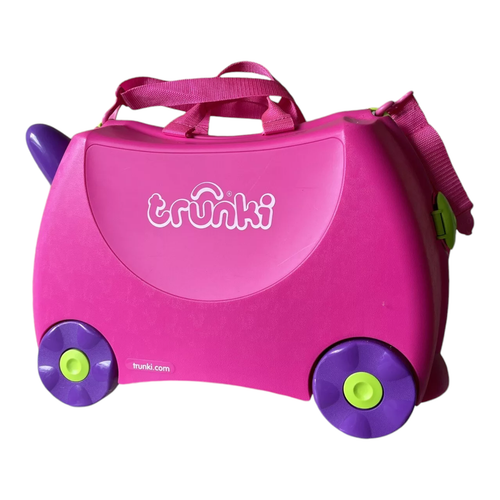Trunki Children’s Ride-On Suitcase & Kid's Hand Luggage - Trixie Pink ...