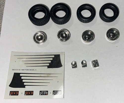 AMT 1929 Ford Model A Roadster Model Kit 38073 - PARTS & DECALS ONLY | eBay