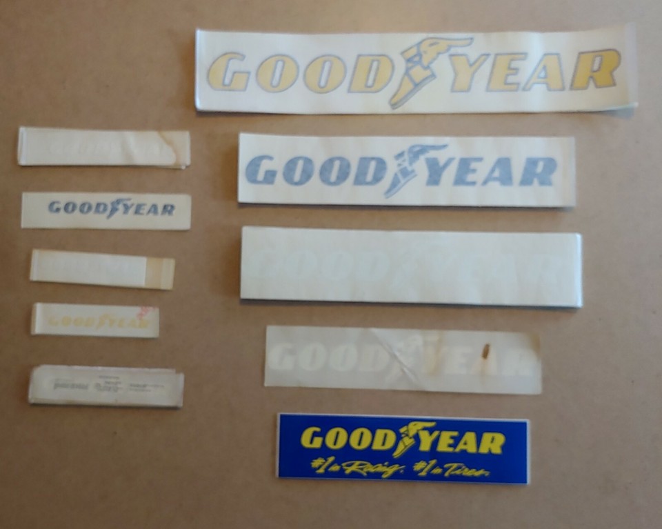 Vintage NASCAR Goodyear racing decal 13 in sticker black | eBay
