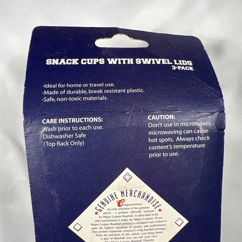 MLB Phillies Kids Mini Snack Cup 3 Pack W/ Swivel Lids Gen. Merch Home ...