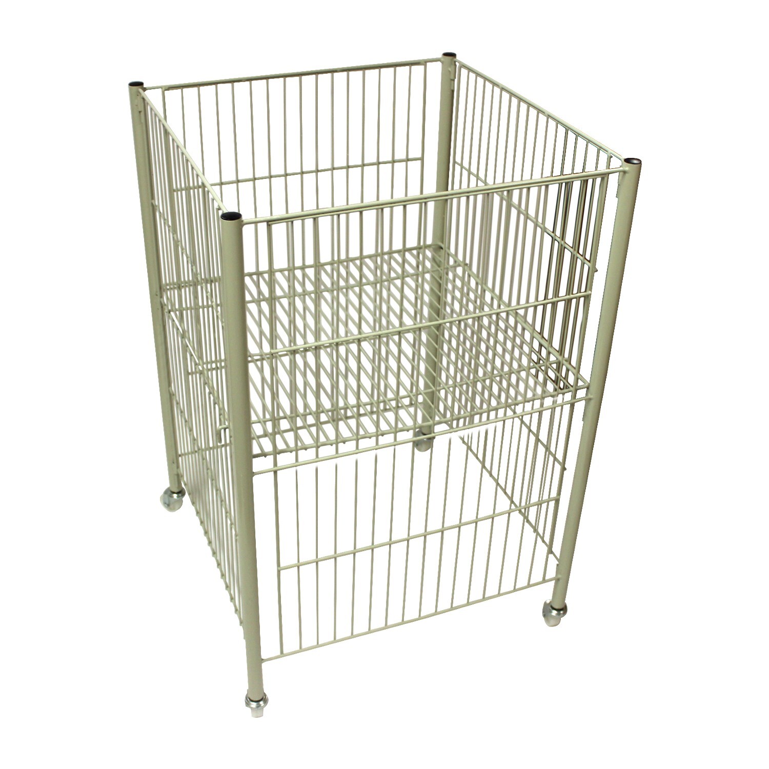 White Square Round Retail Dump Bin Baskets Shop Shopfitting POS Display ...