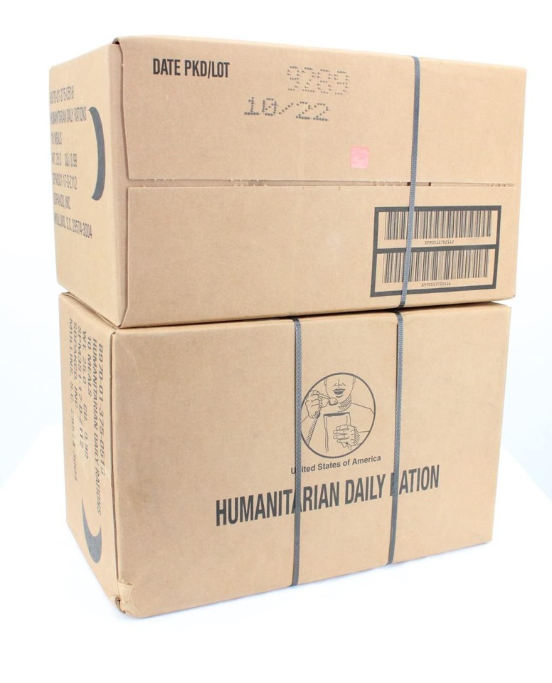 1 Pallet HUMANITARIAN DAILY RATION MRE - RANDOM MENU - 2023 | eBay