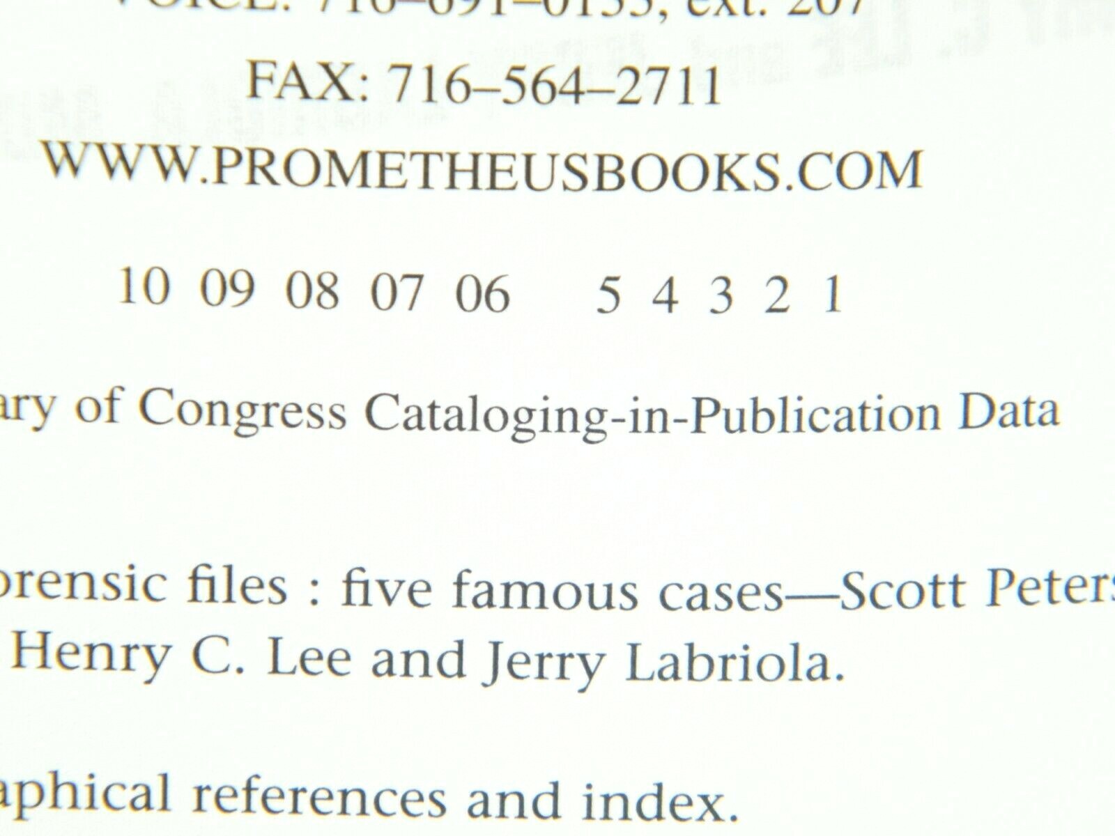 Dr. Henry Lee's Forensic Files : Five Famous Cases VG 1ST 'FLAT SIGNED ...