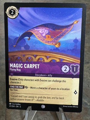 Disney Lorcana: Into the Inklands Magic Carpet 47/204 Common NON-FOIL ...