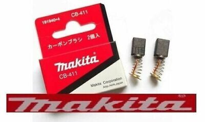 NEW MAKITA 191940-4 195010-1 CARBON BRUSH CB-411 = CB-408 CB411 1919404 ...