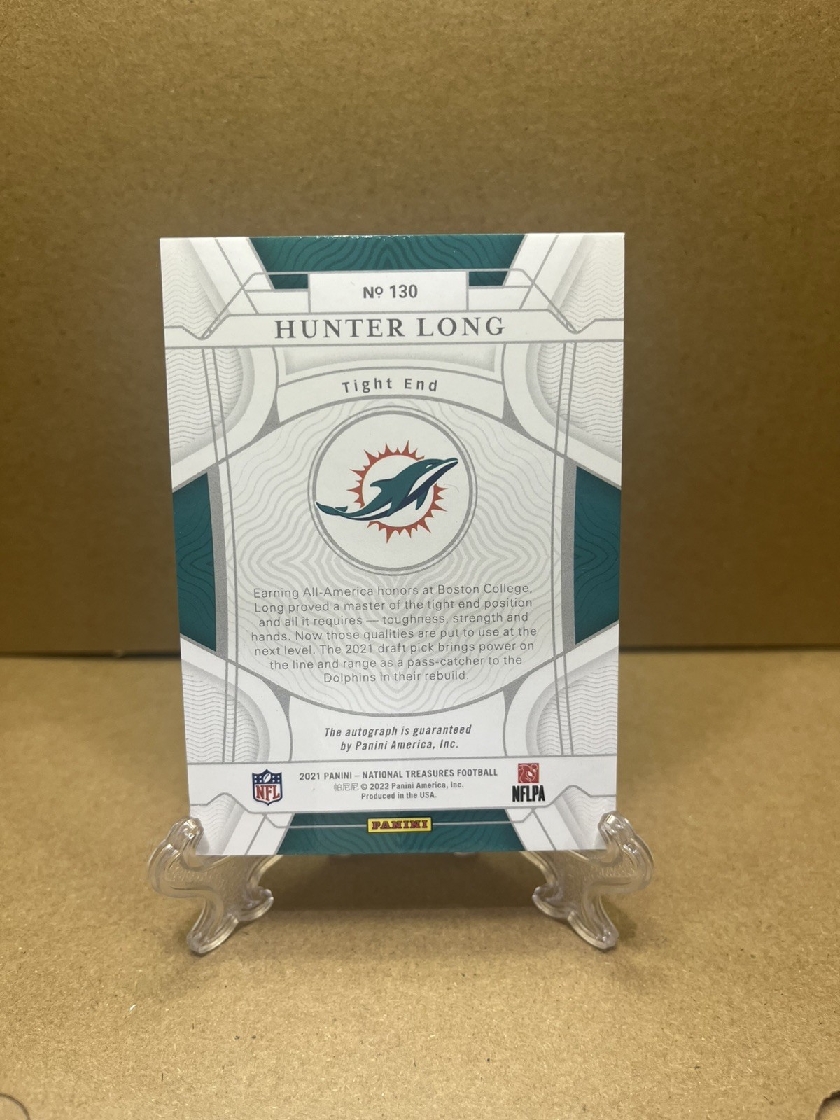 2021 Panini National Treasures - Rookie Signatures Hunter Long #130 /49 ...