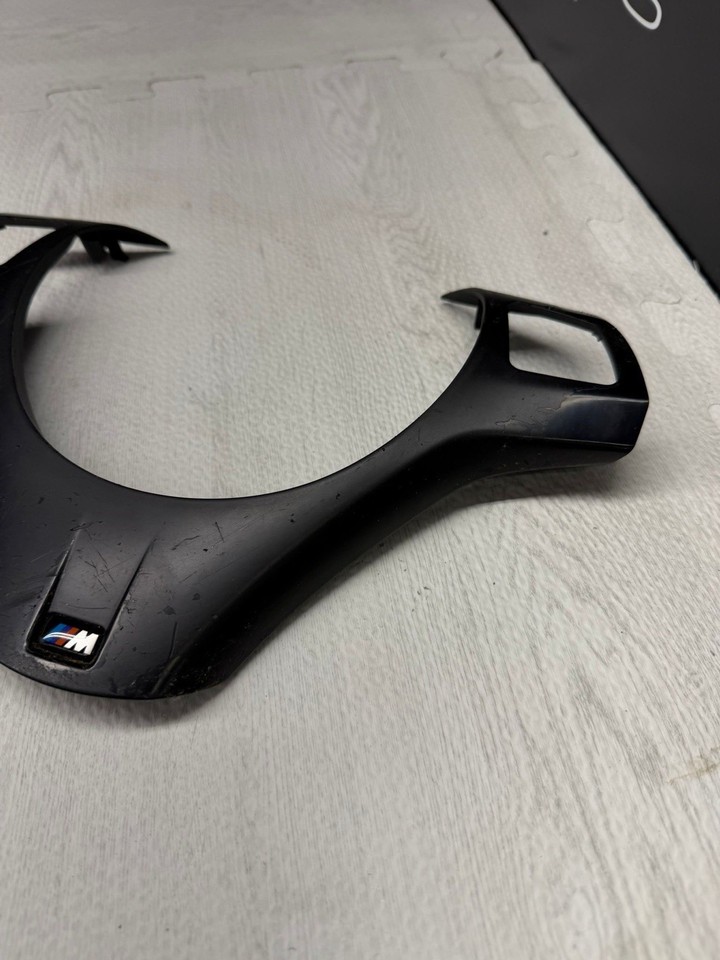 08-13 BMW E90 E92 E93 M3 Lower Steering Wheel Trim Cover Plate Black | eBay