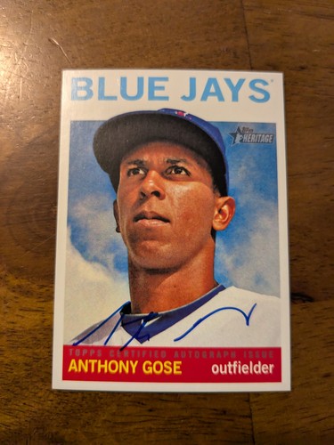 2013 Topps Heritage #ROA-AG Anthony Gose Real One Autographs | eBay