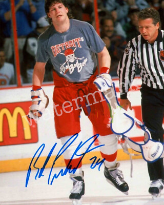 Bob Probert Autographed Signed 8x10 Photo REPRINT Real Detroit Bad Boys ...