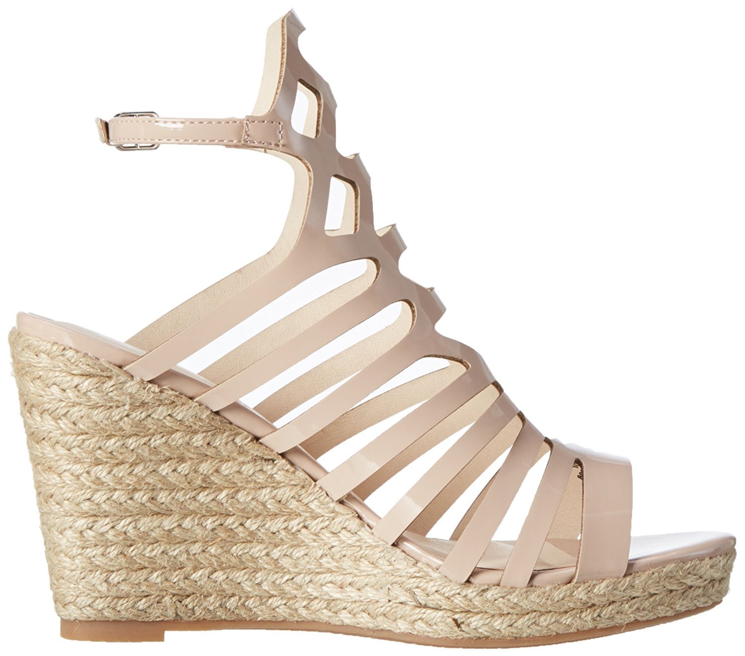 WOMENS SIZE 9 42 NUDE HIGH HEEL WEDGE CAGED TRANSVESTITE CD DRAG ...