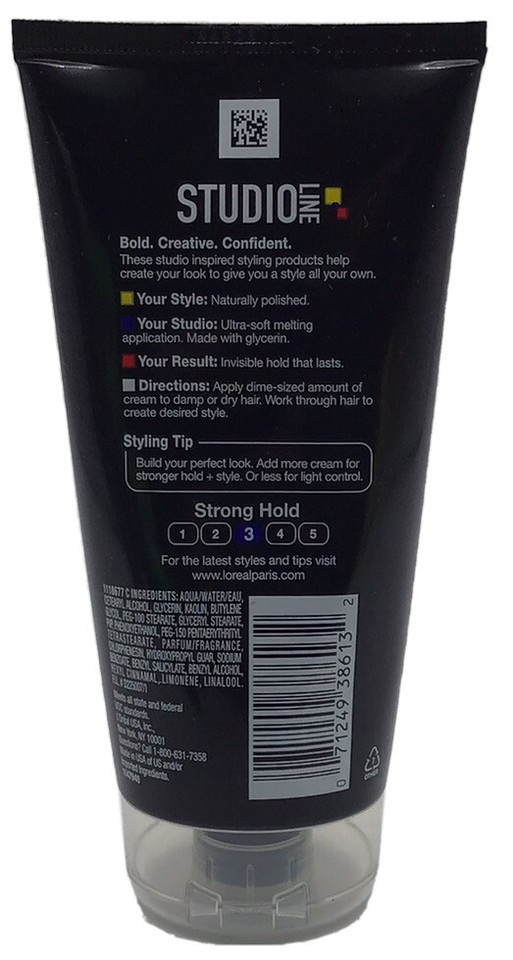 L'OREAL Studio Line Flexible Hold Hair Cream Strong Hold Matte Look ...