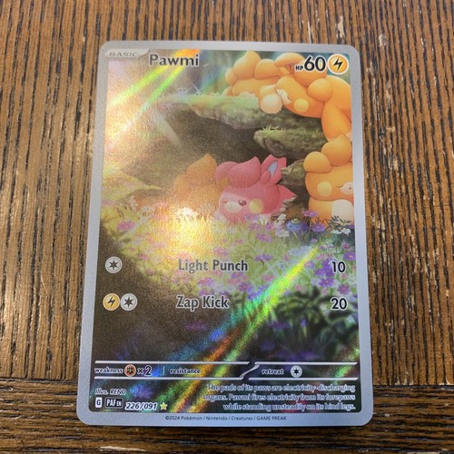 Pawmi 226/091 Illustration Rare Pokemon TCG Scarlet & Violet Paldean ...