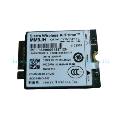 Dell E7270 E7470 E7370 DW5811e EM7455 LTE 4G WWAN Module Card MM9JH | eBay