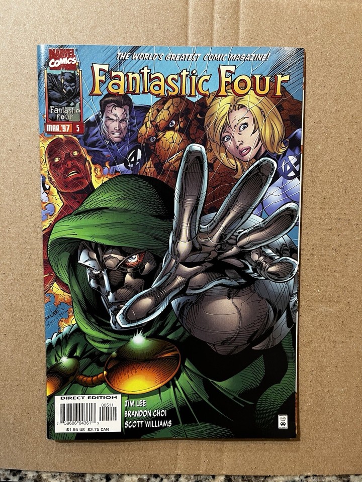 Fantastic Four #5 Marvel Comics 1997 Jim Lee DR DOOM BLACK PANTHER VF ...