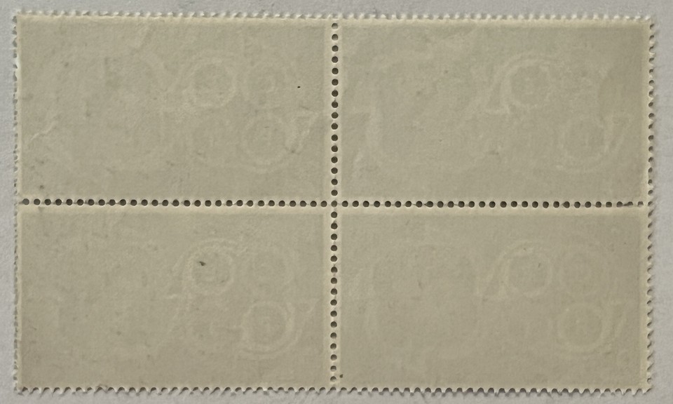 QUEEN ELIZABETH II MINT BLOCK OF FOUR 2d STAMPS CEPT BROWN WILDING | eBay