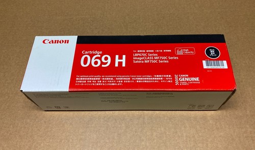 Genuine Canon Black 069H 069 H Toner Black 7,6k LBP670C /MF750C ...