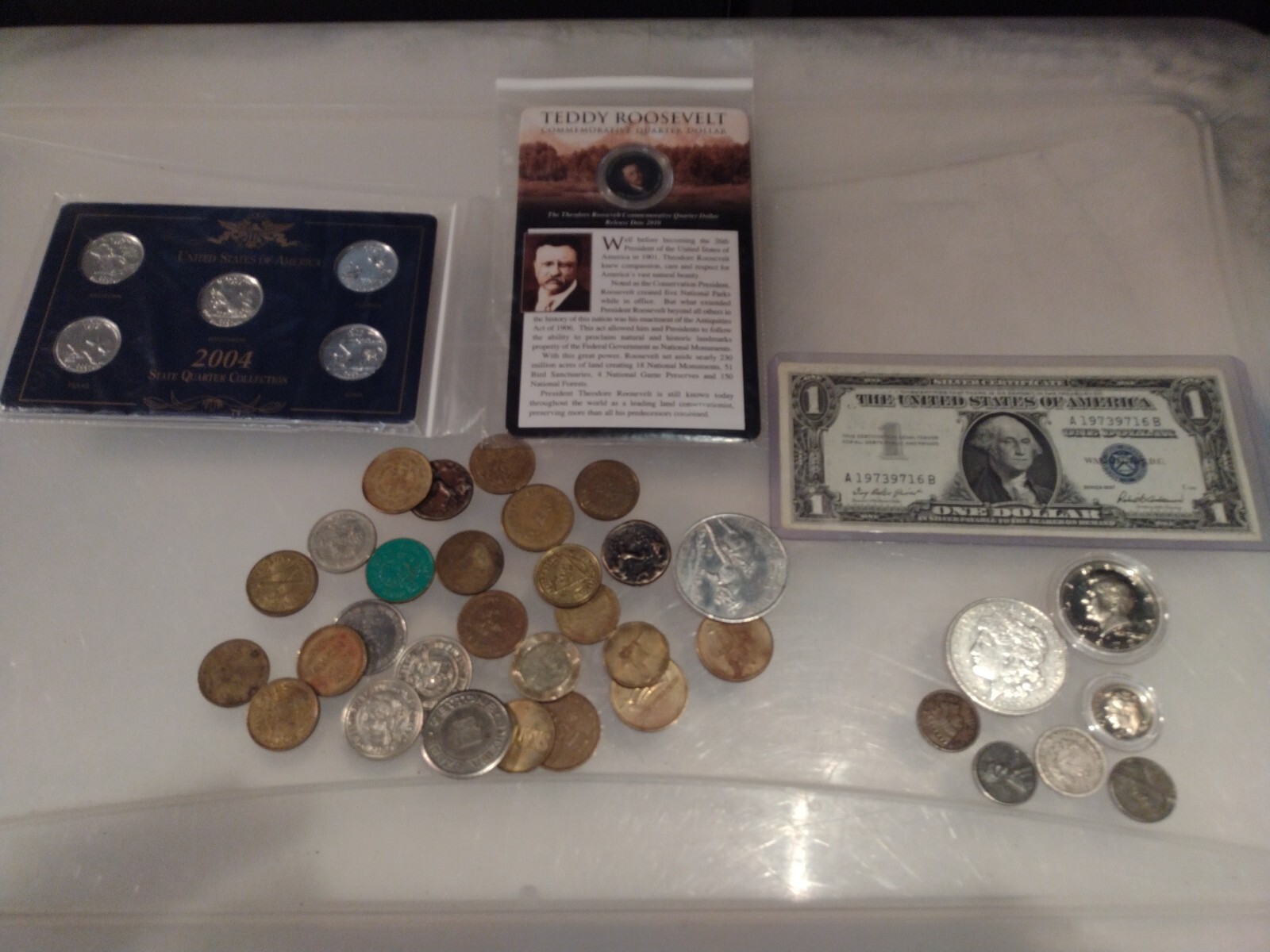Mix Lot of Silver & Copper coins plus 1957 silver Dollar | eBay