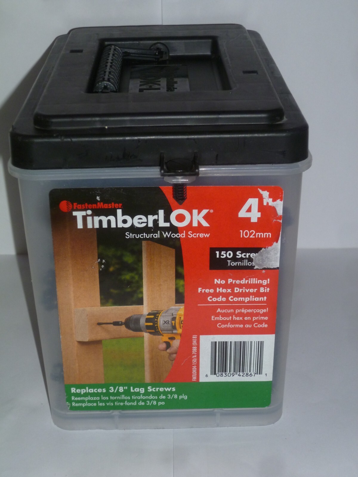 FastenMaster 4 in. FMTL0K04-150 Timberlok Structural Wood Screws - 150 ...