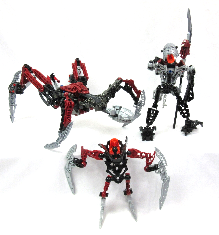 LEGO Bionicle Lot of 8 figures Nokama Whenua Vohtarak Boggarak Vezon ...