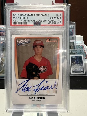 2011 Bowman Perfect Game Max Fried rookie autograph /235!! PSA 10 🔥🔥 | eBay