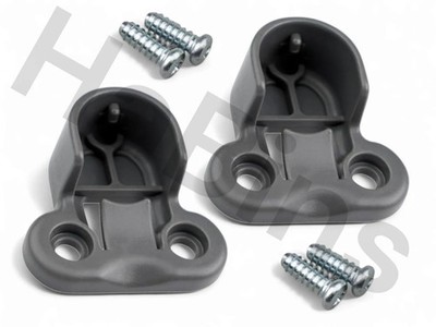 130627 x2, 100325 x4 IKEA PAX Wardrobe Brackets Clips for Rail GREY ...