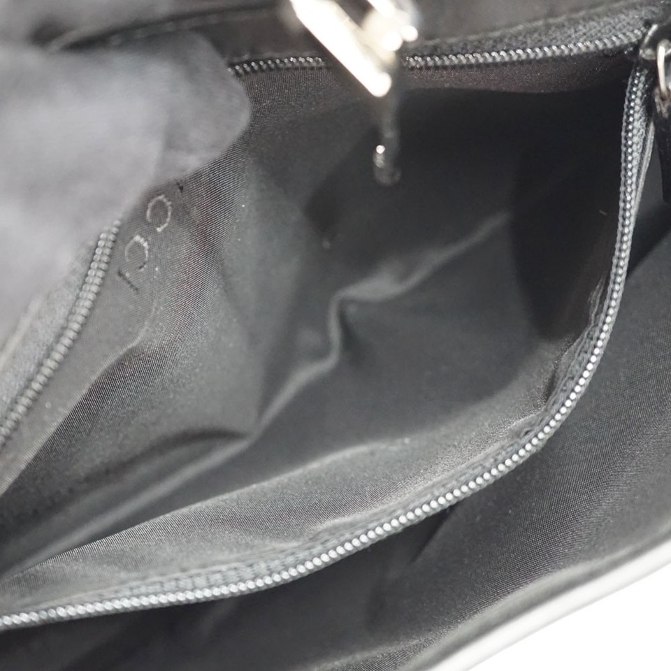 Gucci Jackie Chain Shoulder Bag 1.4032 Bamboo Canvas Black with Dust ...