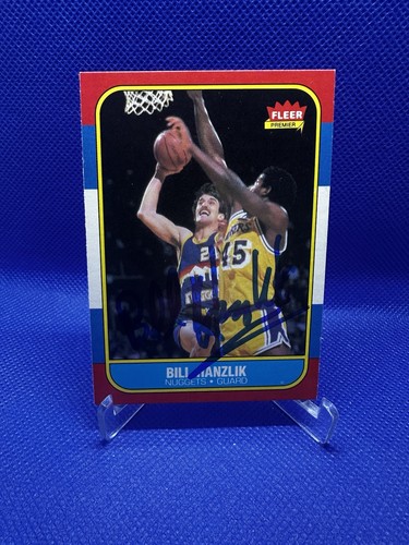 Bill Hanzlik Denver Nuggets Signed 1986 Fleer #43 Autographed ...