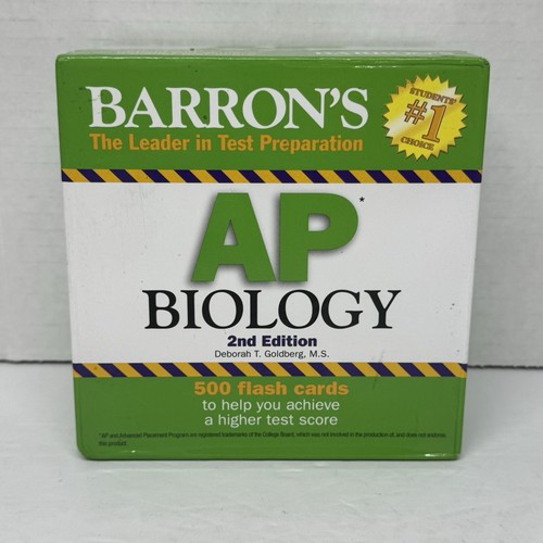 Barron’s AP Biology 2nd Edition 500 Flash Cards | eBay