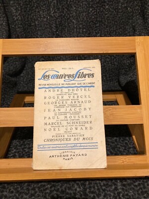 Les Oeuvres libres n°116 Librairie Arthème / Fayard Janvier 1956 | eBay