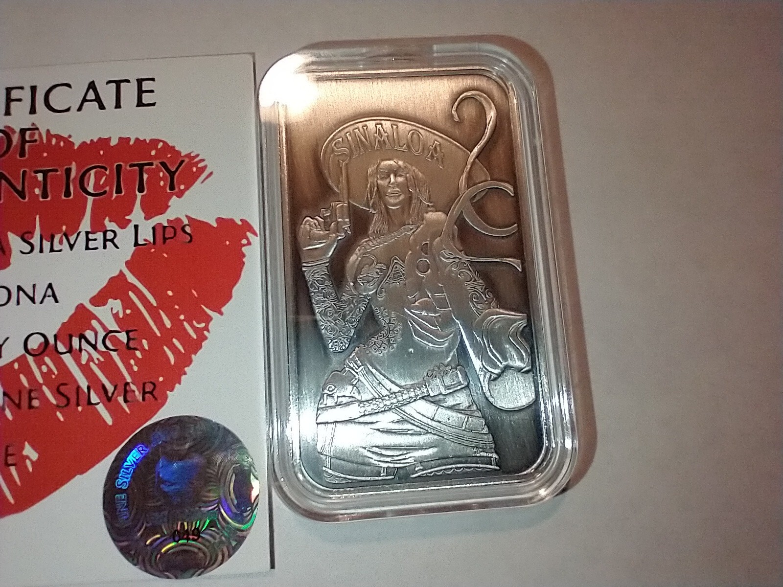 Brenda Silver Lips Pit Bullion Limited Edition Of 50 CoA 1 Troy Oz .999 ...
