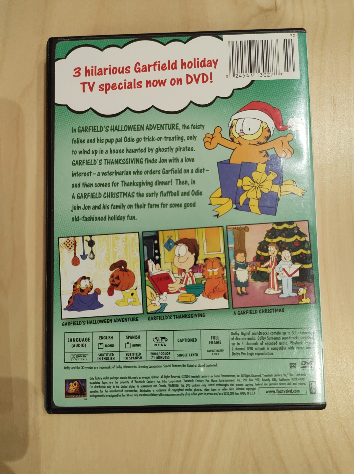 Garfield Holiday Celebrations DVD 2004 NTSC Region 1 Halloween ...