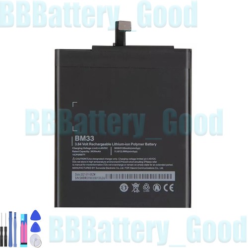 BM33 Replacement Battery High Quality For Xiaomi Mi 4i 3120 mAh + Tools ...