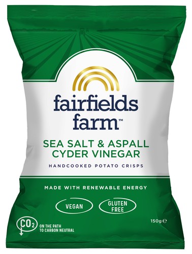 Fairfields Farm Crisps - Sea Salt & Aspall Cyder Vinegar Potato Crisps ...