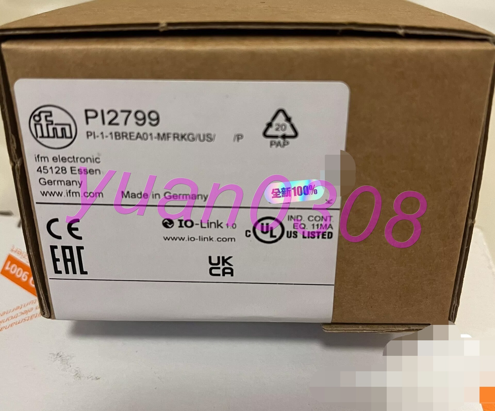 ifm PI2799 Pressure Sensor for sale online | eBay