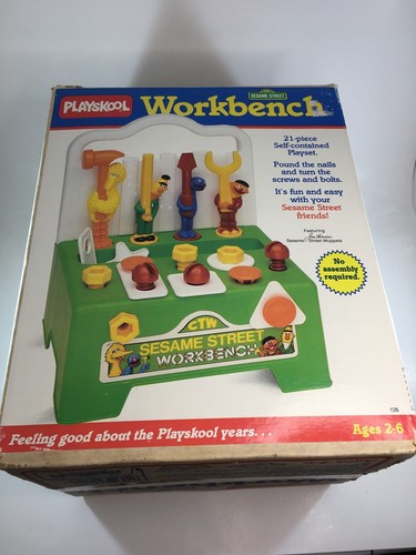 VINTAGE PLAYSKOOL SESAME STREET WORKBENCH 1985 | eBay