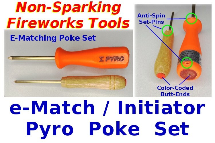 Pyro Poke Brass SET Sparkless Awl Tools Non-Sparking Fireworks Pyro ...